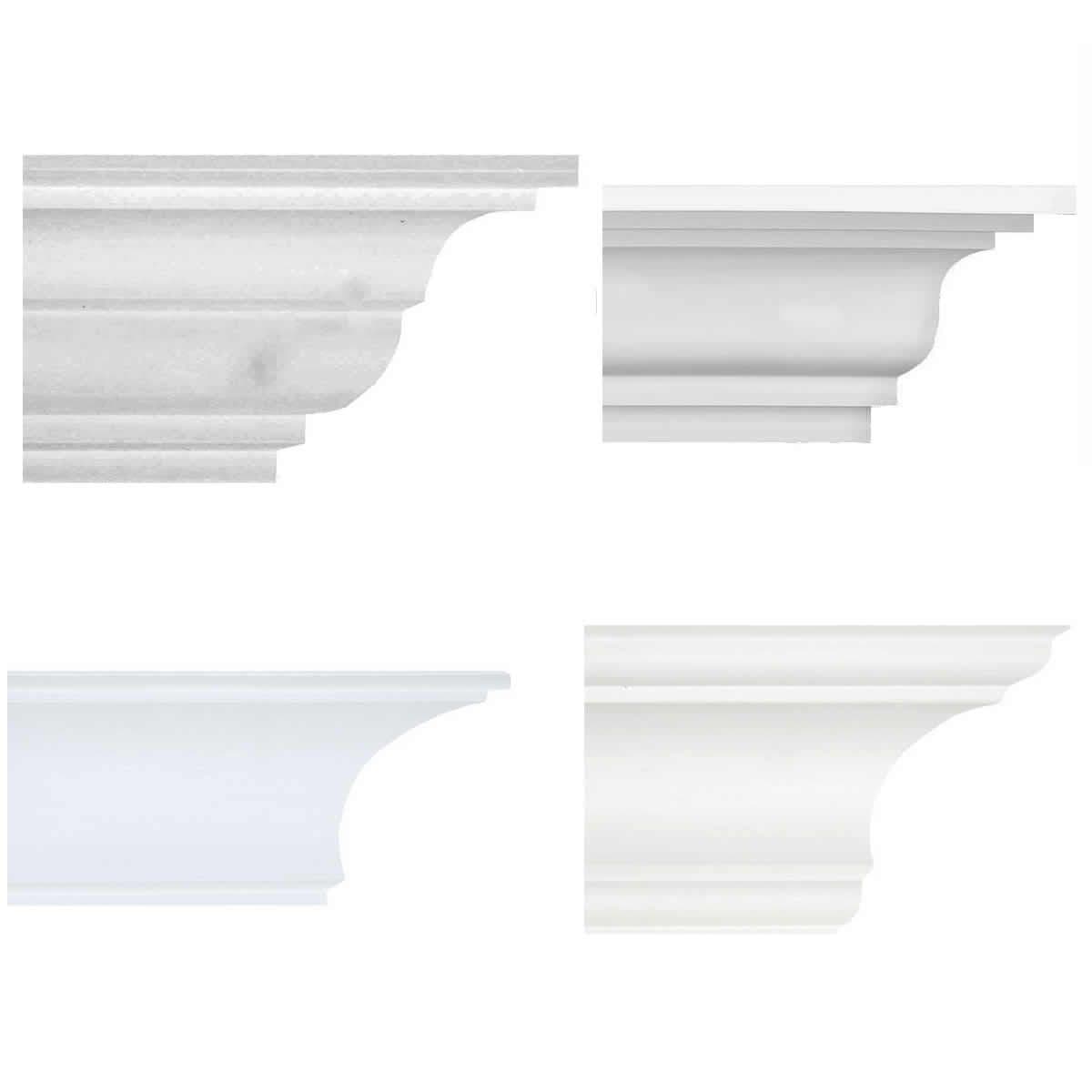 Extra Large Plaster Coving Sample Pack - 4 Extra Large Plaster Coving