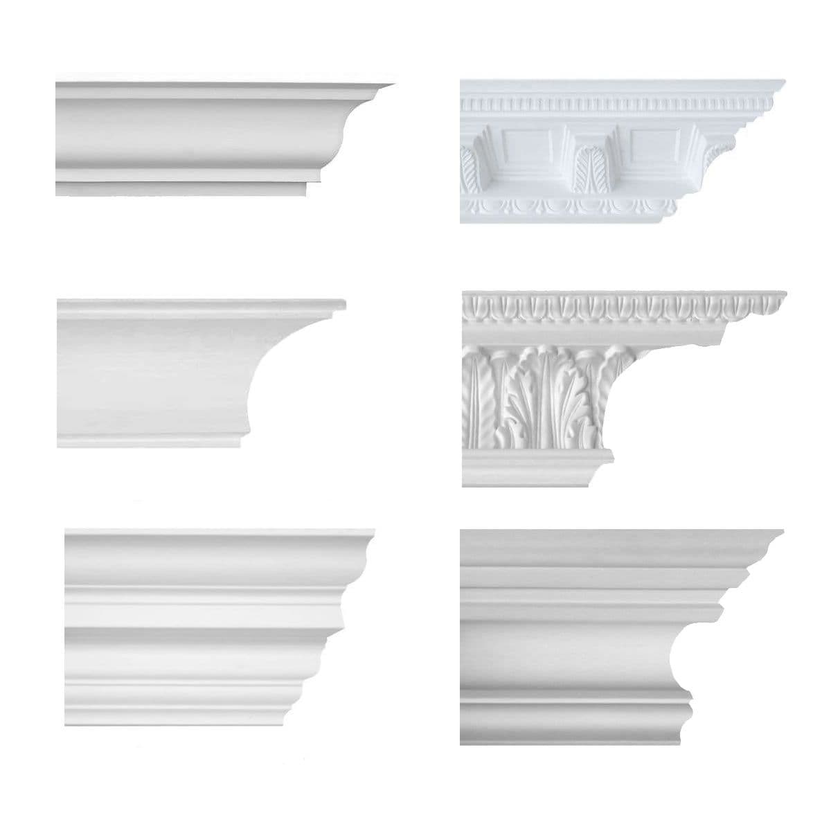 Large Plaster Coving Sample Pack - 6 Large Plaster Coving Samples