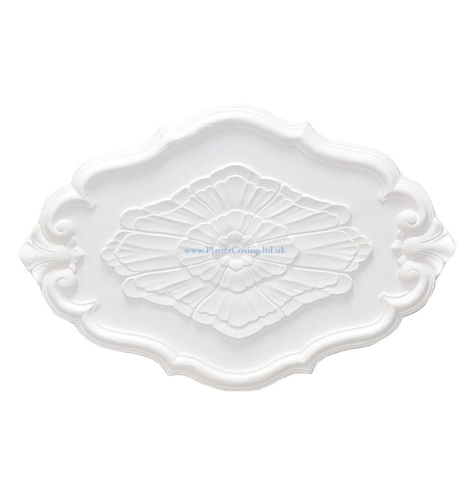 Oval Rococo Plaster Ceiling Rose 660mm by 432mm